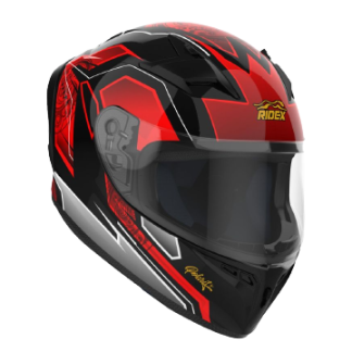 POLARIS – ORIENT RED (GLOSSY) – Ridex Helmets and Jackets