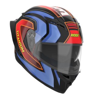 TITANIUM G1- IGNIS BLUE (GLOSSY) – Ridex Helmets and Jackets