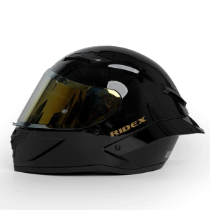 TITANIUM G2- MIDNIGHT BLACK (GLOSSY) – Ridex Helmets and Jackets